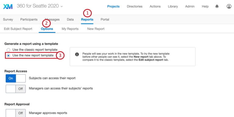 New 360 Reports Basic Overview