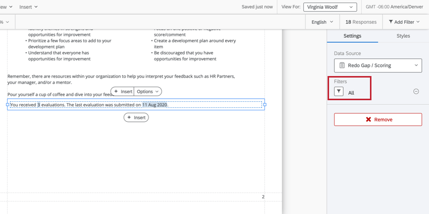 Inserting Reports Content (360)