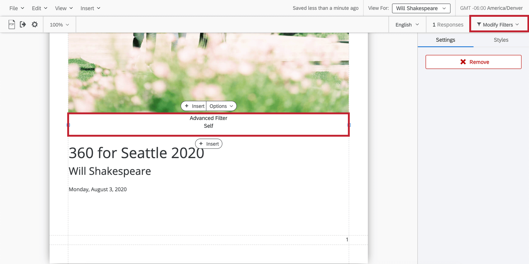 Inserting Reports Content (360)