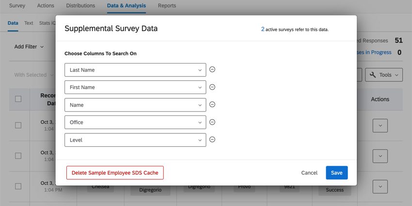 Autocomplete Questions & Supplemental Data