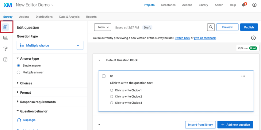 Qualtrics Dashboard Changes Coming – WPI ATC-TTL