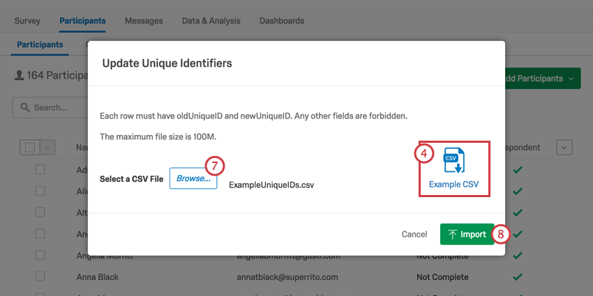 Unique Identifiers (EX & 360)