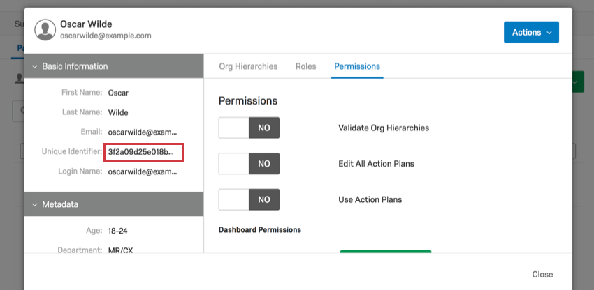 Unique Identifiers (EX & 360)