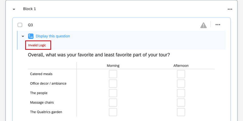 Display Logic - Qualtrics