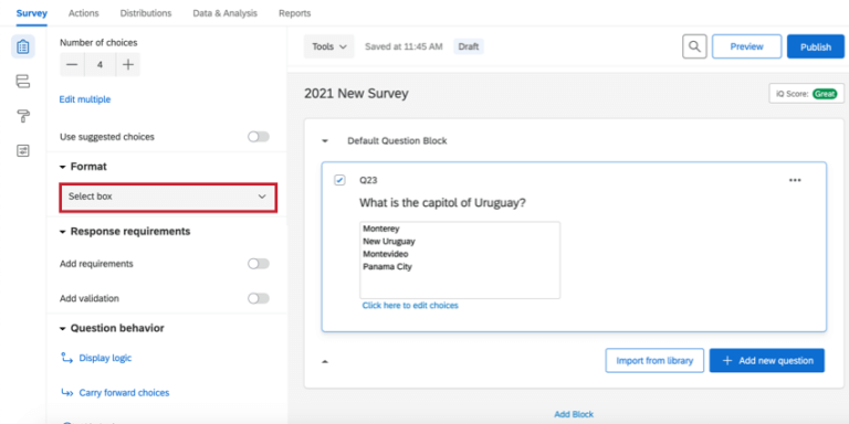 Multiple Choice Question