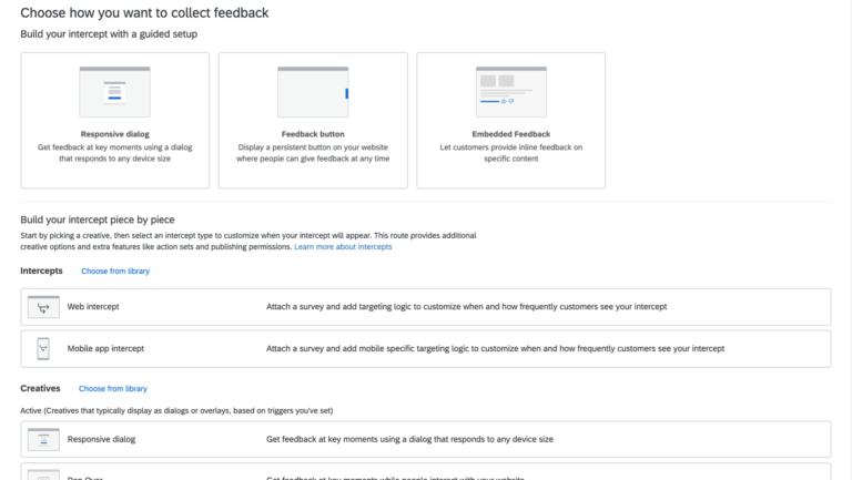 Creating a Website & App Feedback Project