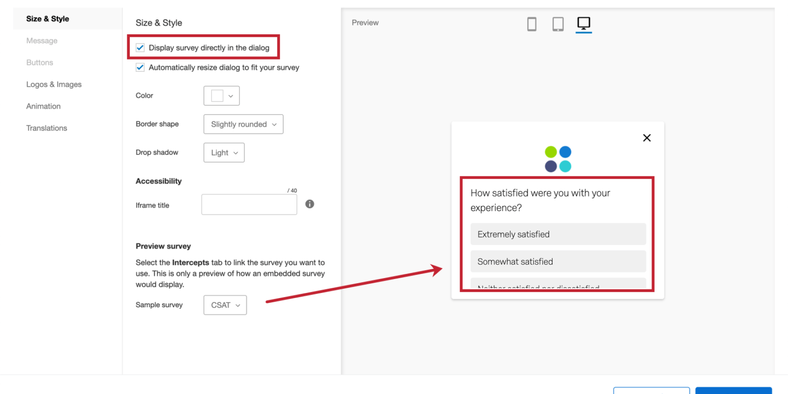 Responsive Dialog Creative