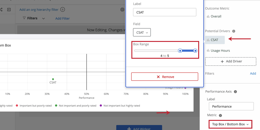 Key Drivers Widget (CX)