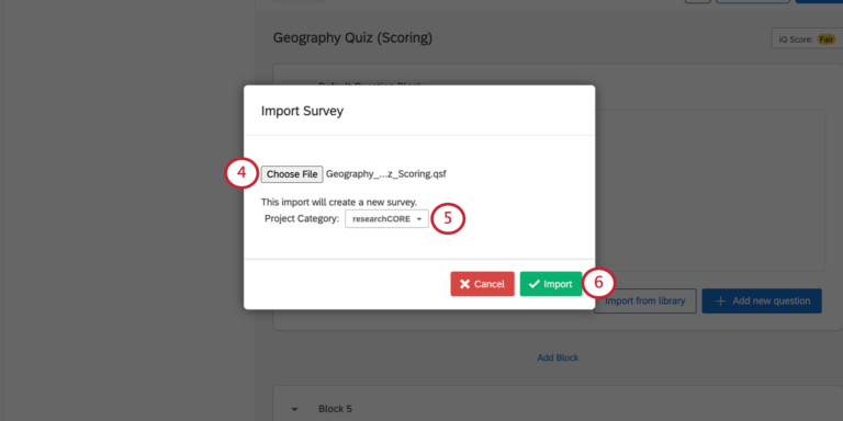 Import & Export Surveys