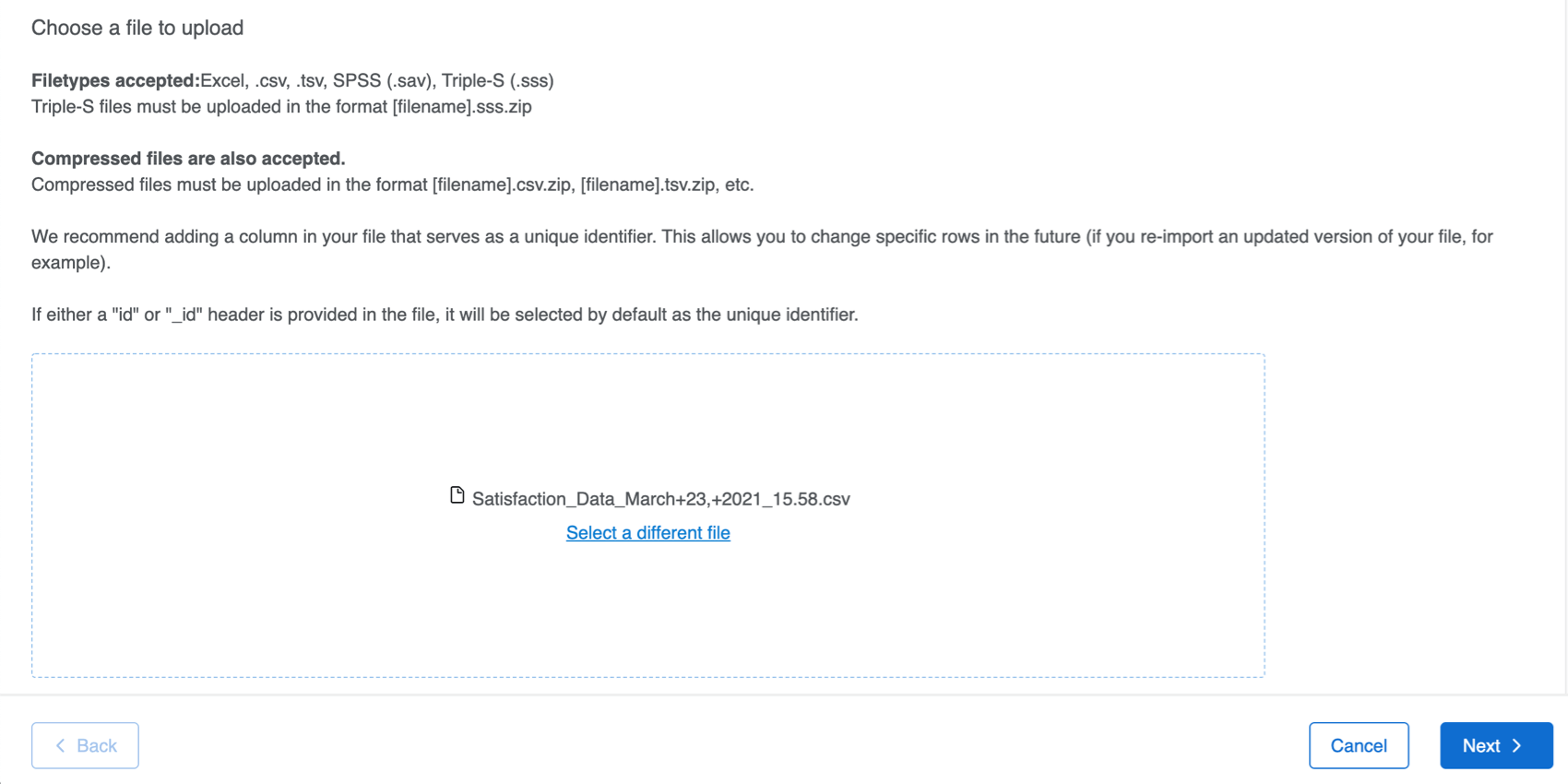 Imported Data Projects
