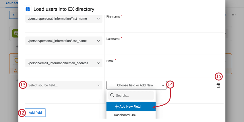 Load Users into EX Directory Task