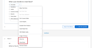 Formatting Answer Choices