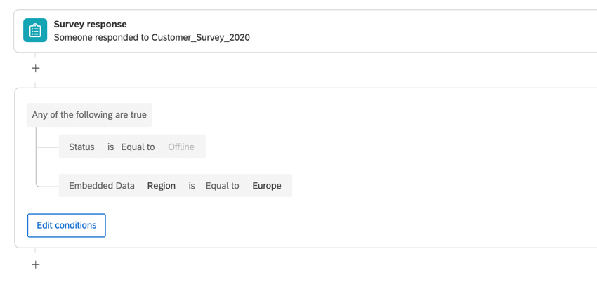 Survey Response Events