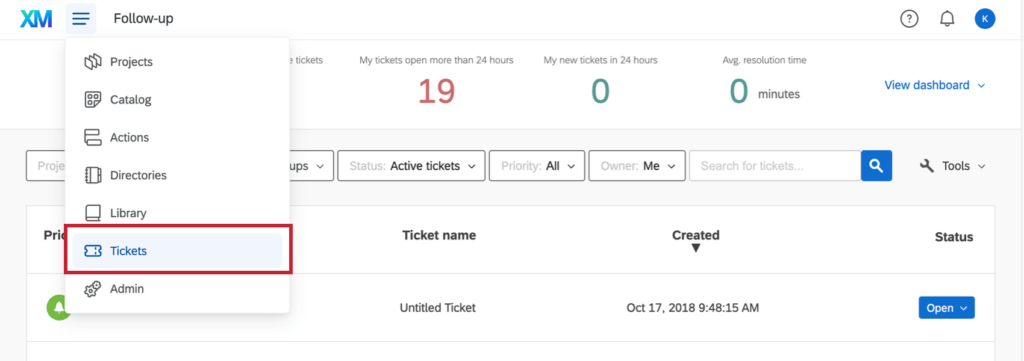 Following Up On Tickets