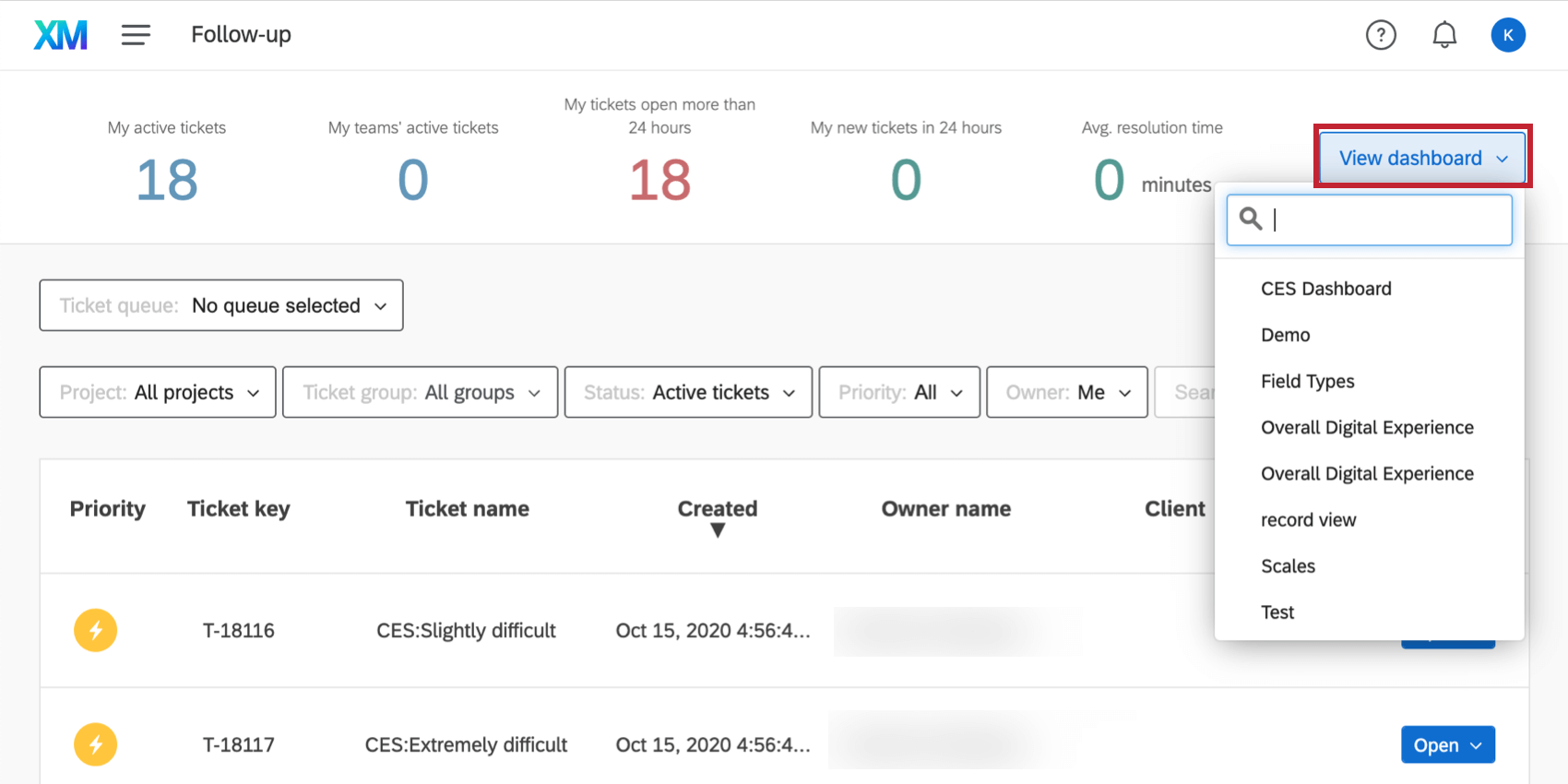 Following Up On Tickets