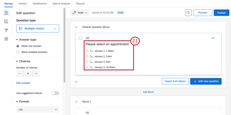 Appointment / Event Registration Surveys