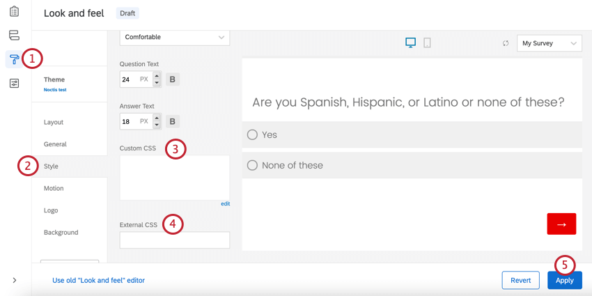 Survey Style & Motion