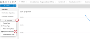 Creating CX Dashboard Pages