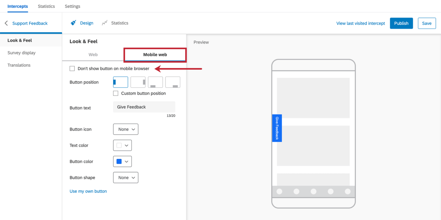 Feedback Button Creative