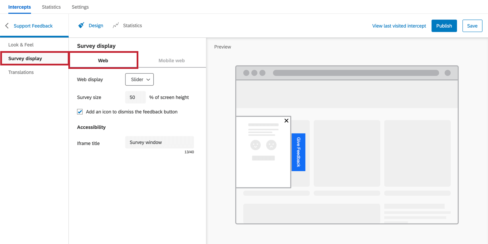 Feedback Button Creative