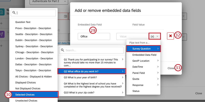 Pulling Data Into a Second Survey (Longitudinal Surveys)