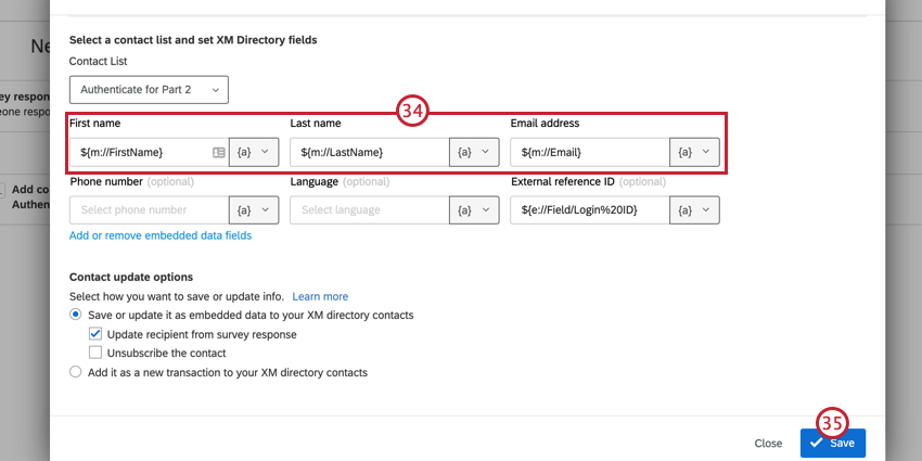 Pulling Data Into a Second Survey (Longitudinal Surveys)