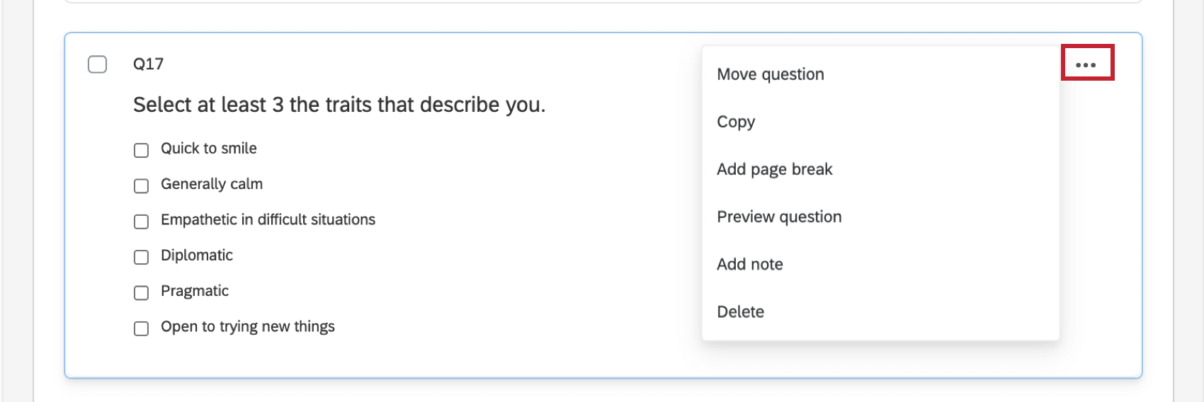 Formatting Questions