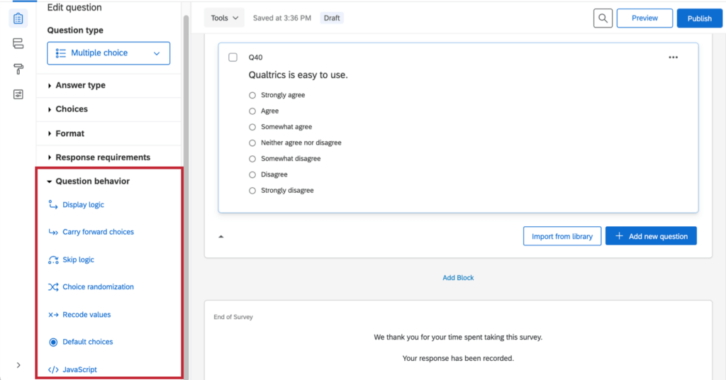 Formatting Questions