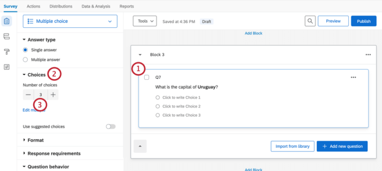 Formatting Questions
