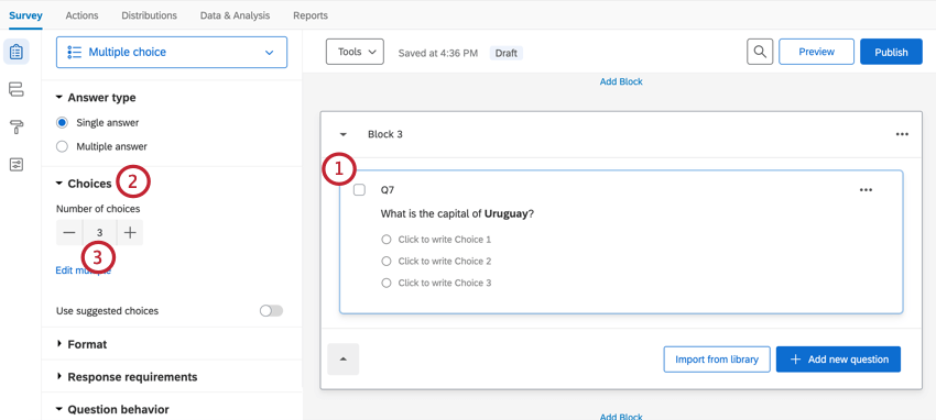 Formatting Questions