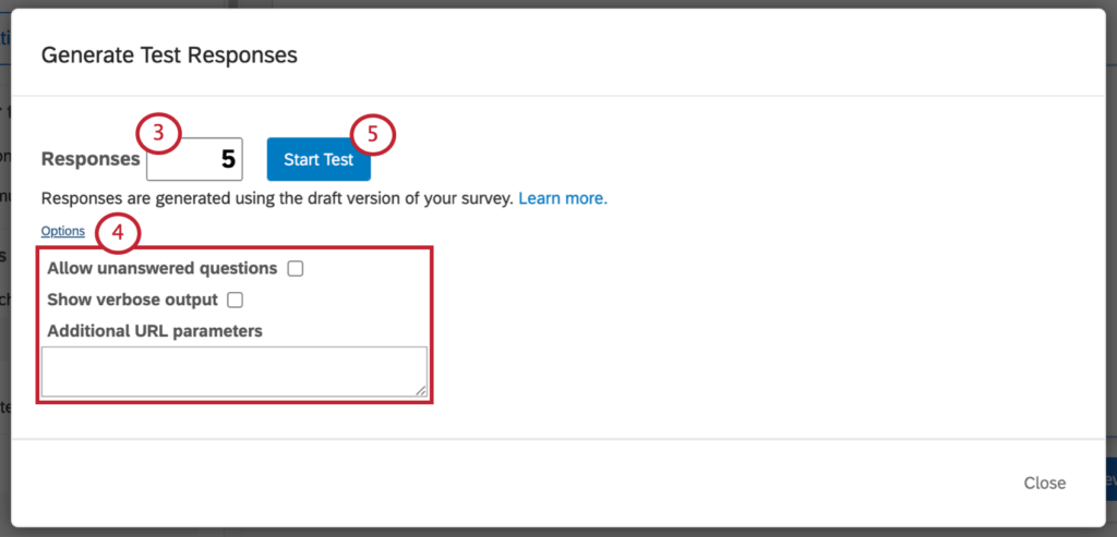 Generate Test Responses