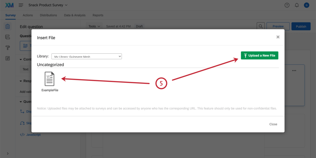 Insert a Downloadable File