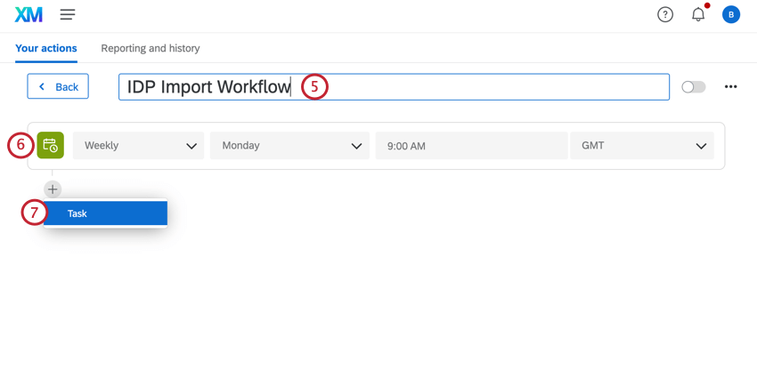 Load into a Data Project Task