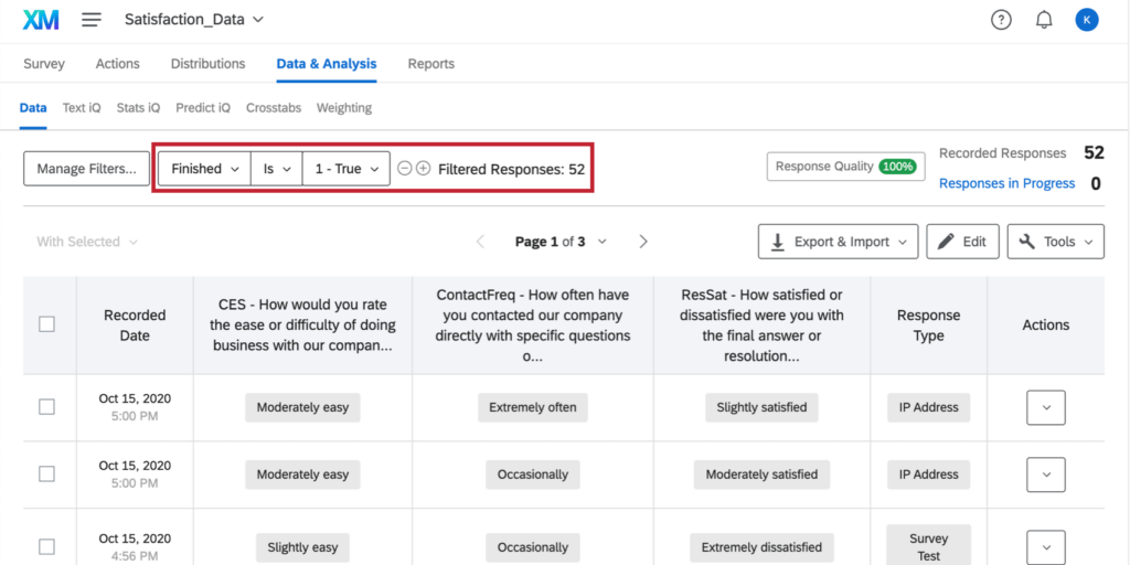 Screen-Out Management