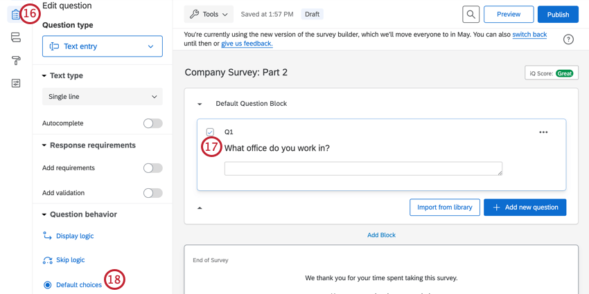 Pulling Data Into a Second Survey (Longitudinal Surveys)