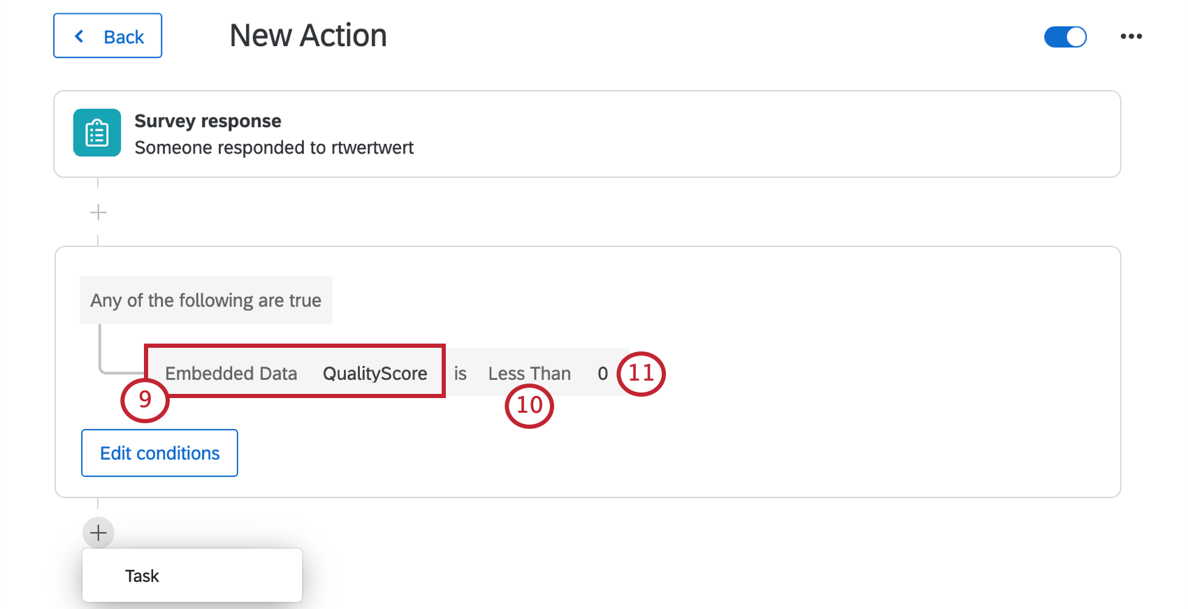 Text iQ-Powered Survey Flows