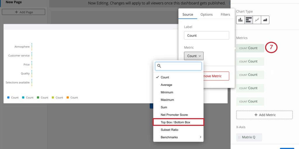 Matrix Statements in a Single Widget