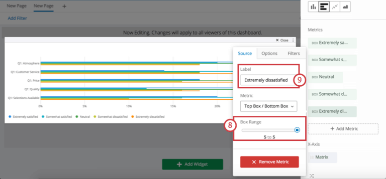 Matrix Statements in a Single Widget