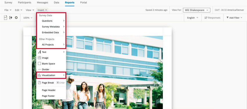 Inserting Reports Content (360)
