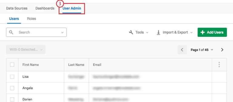 Managing CX Dashboard Users