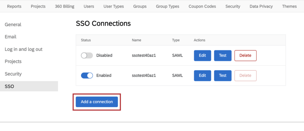 Configuring Organization SSO Settings