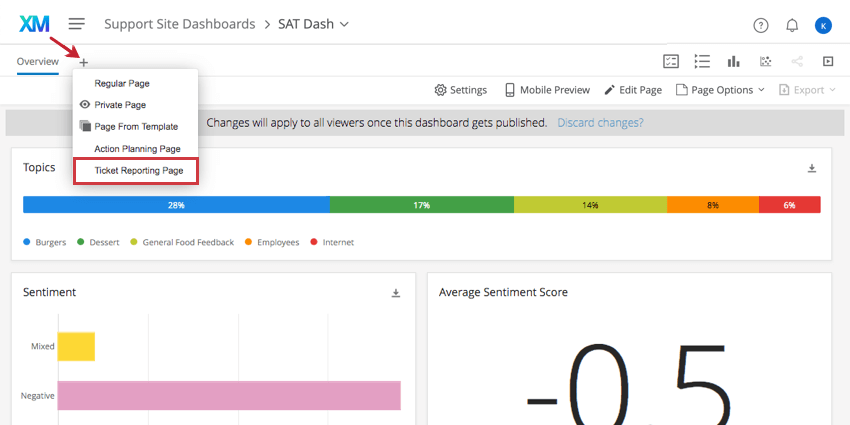 Ticket Reporting (CX)