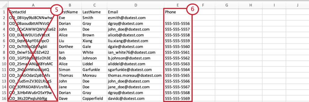 Managing Contacts in a Mailing List