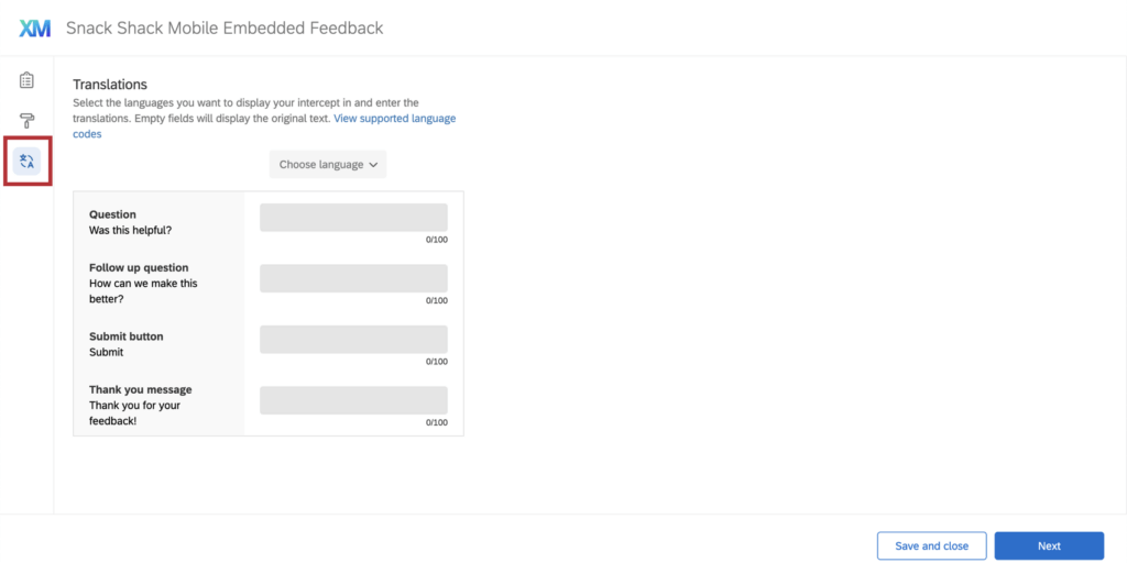 Mobile Embedded Feedback