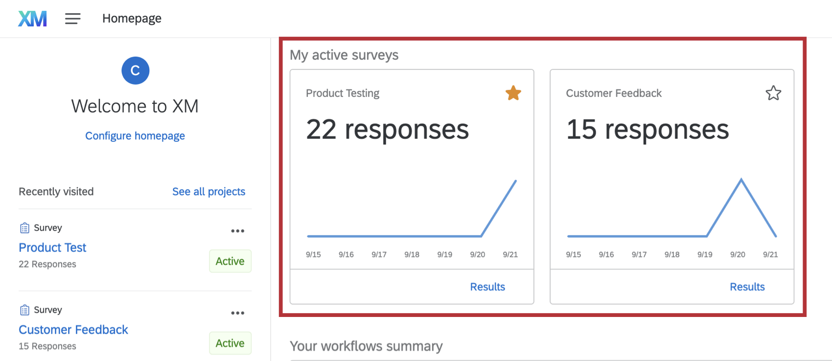 Homepage Basic Overview