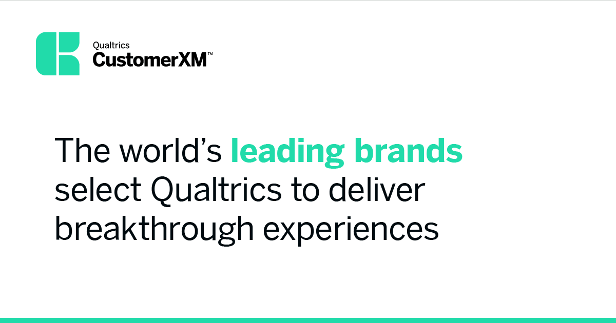 Qualtrics CustomerXM Sees Record Growth As World's Leading Brands ...